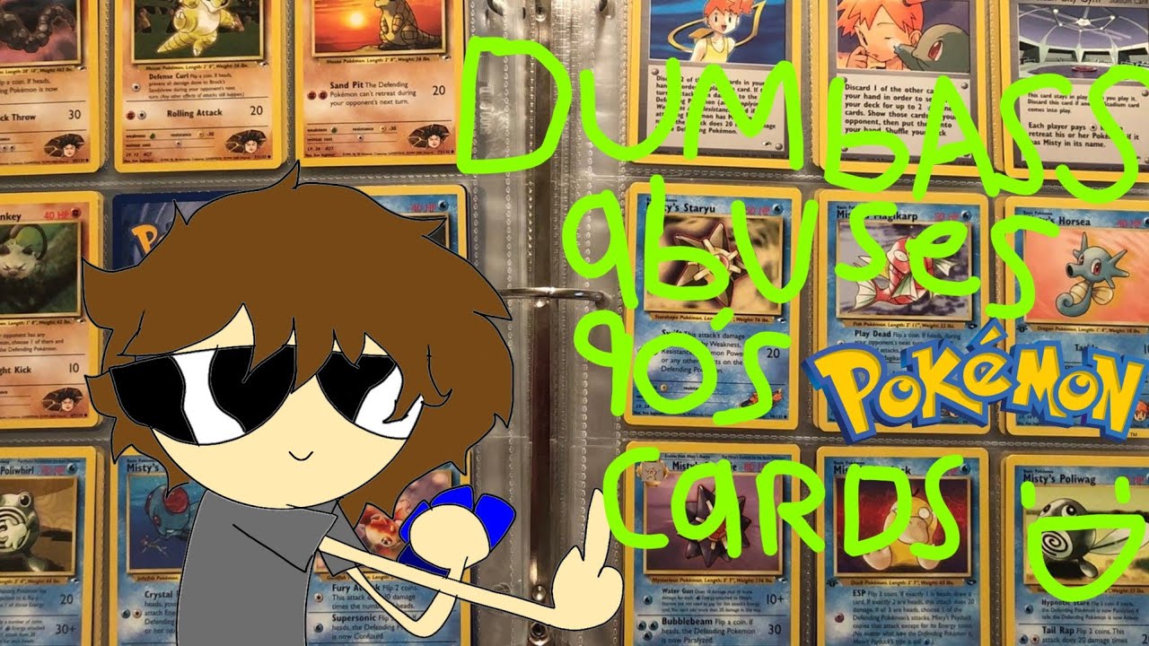 Stupid Teenager "abuses" Pokèmon Cards from the 90s :OOOO - YouTube