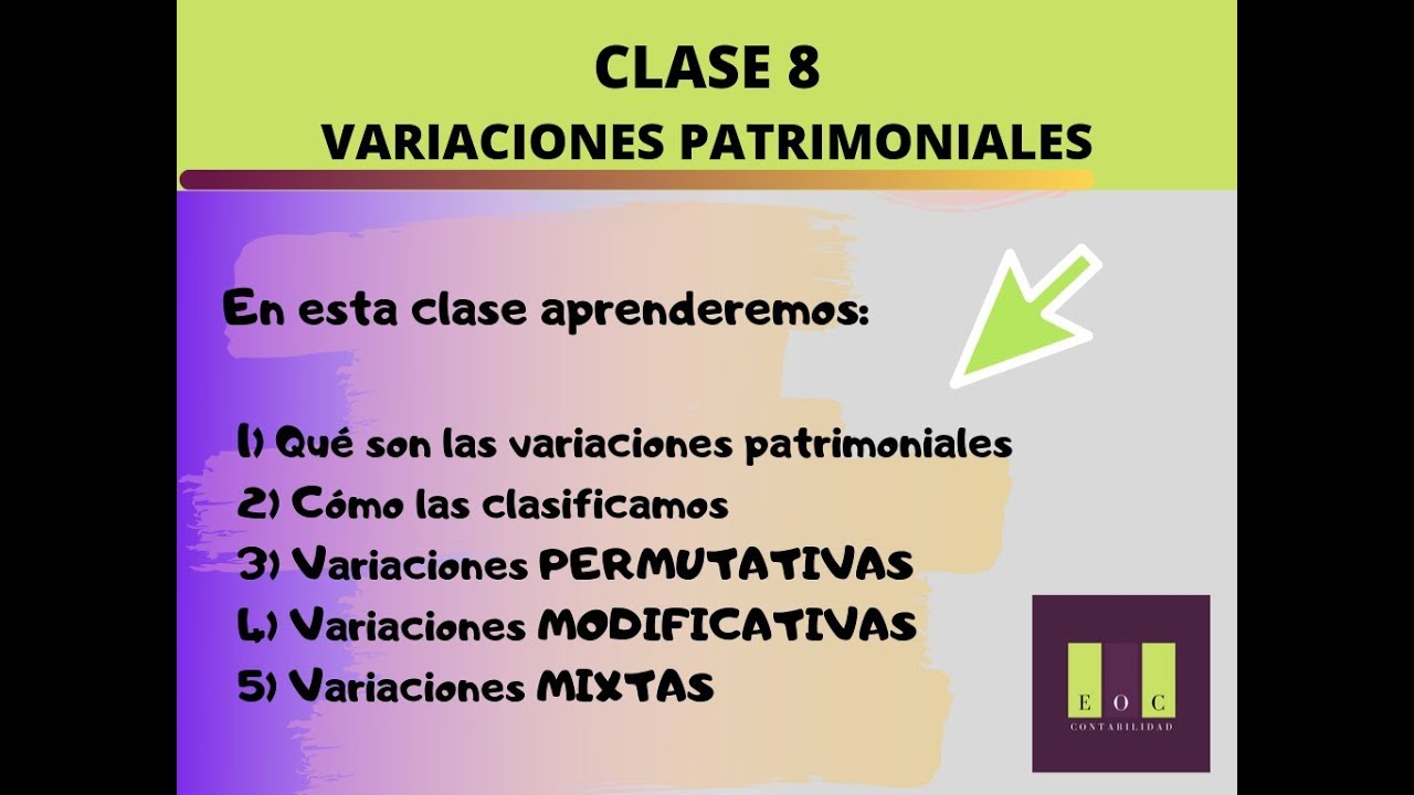 Clase 8: VARIACIONES PATRIMONIALES (permutativas, - YouTube