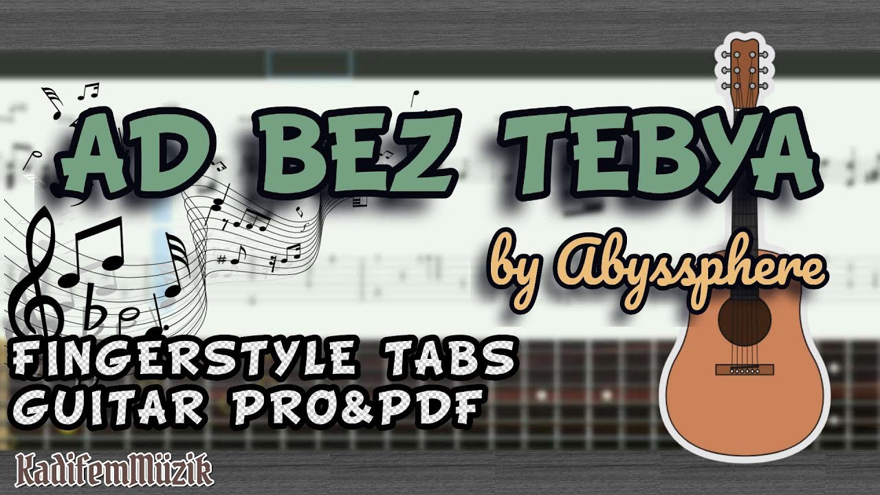 Abyssphere-Ad Bez Tebya Easy Fingerstyle Guitar Tutorial Tabs - YouTube