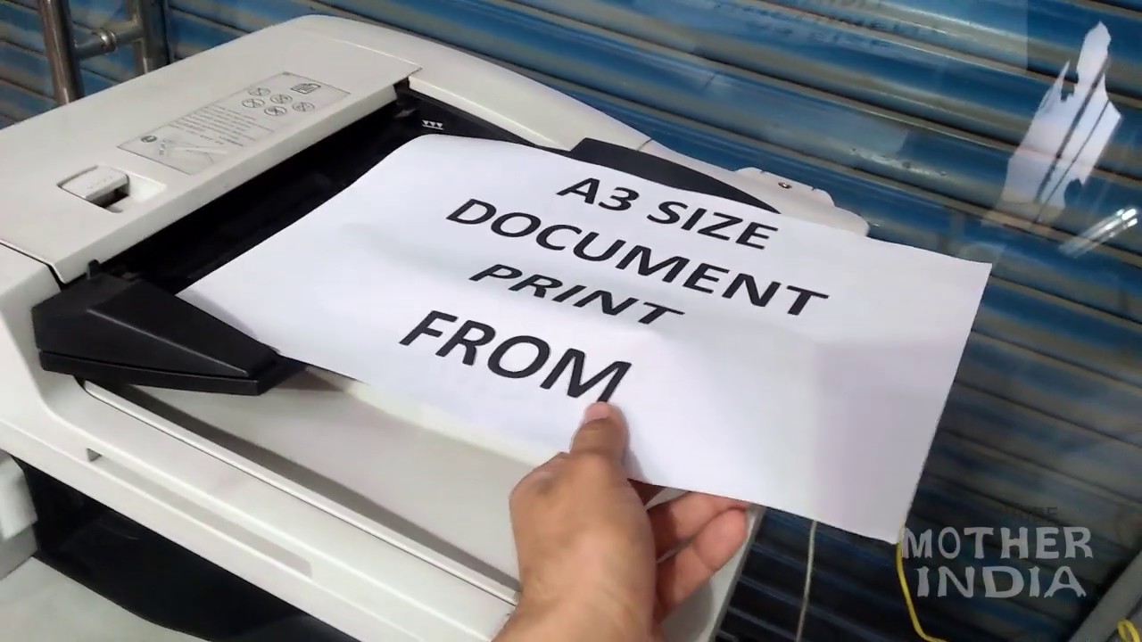 How to scan a3 size document double sided in canon copier photostat ...