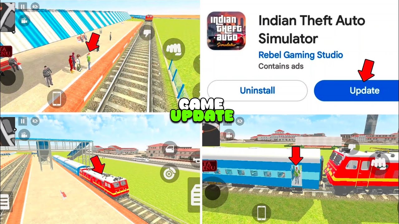 New Train Station+New Features Cheat Code Of Indian Theft Auto ...