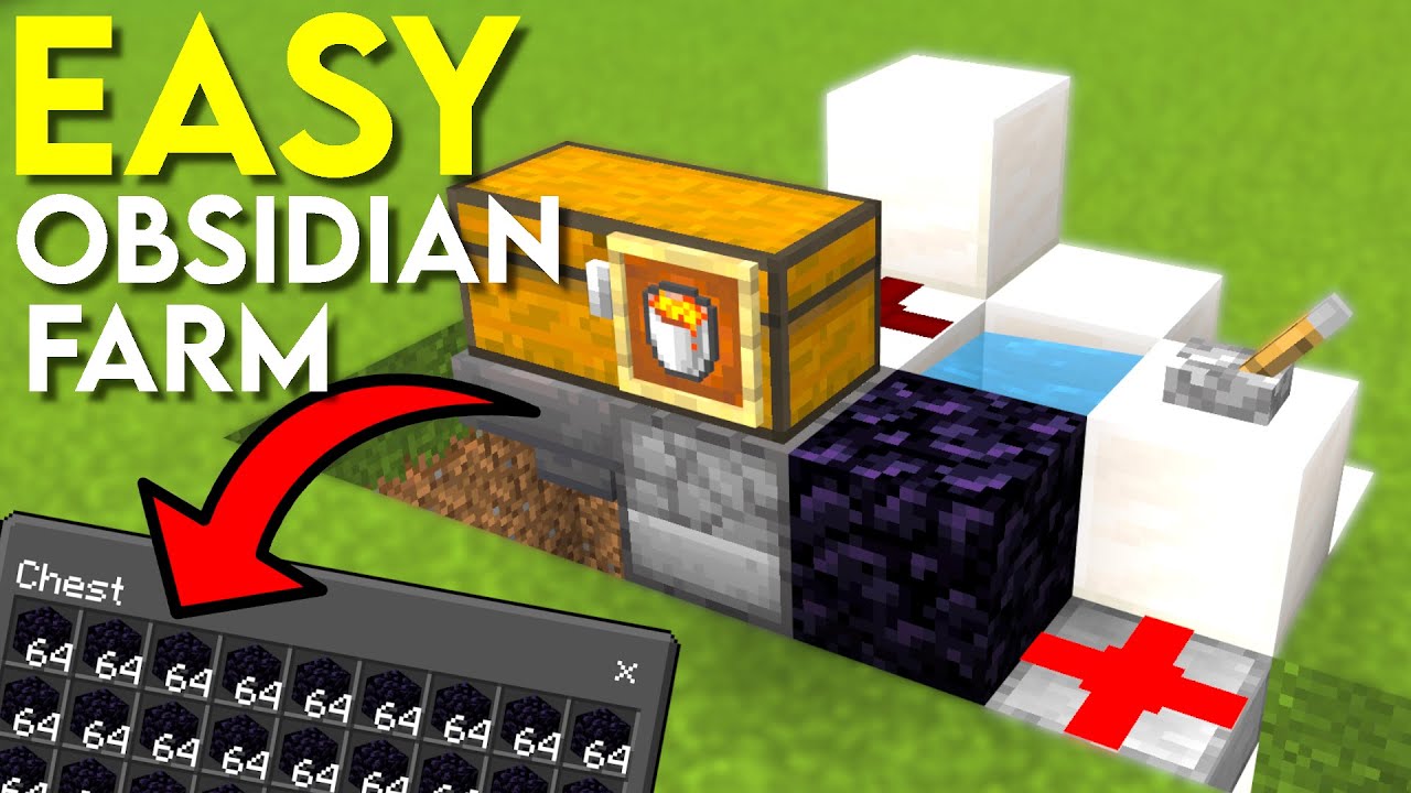 EASY 1 19 OBSIDIAN FARM For Minecraft Bedrock MCPE 2022 YouTube EASY 1 19 OBSIDIAN FARM For Minecraft Bedrock MCPE 2022 YouTube