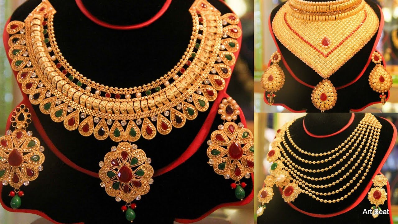 Latest Stylish Gold Necklace Design 2020 | Beautiful New Gold Jewelry ...
