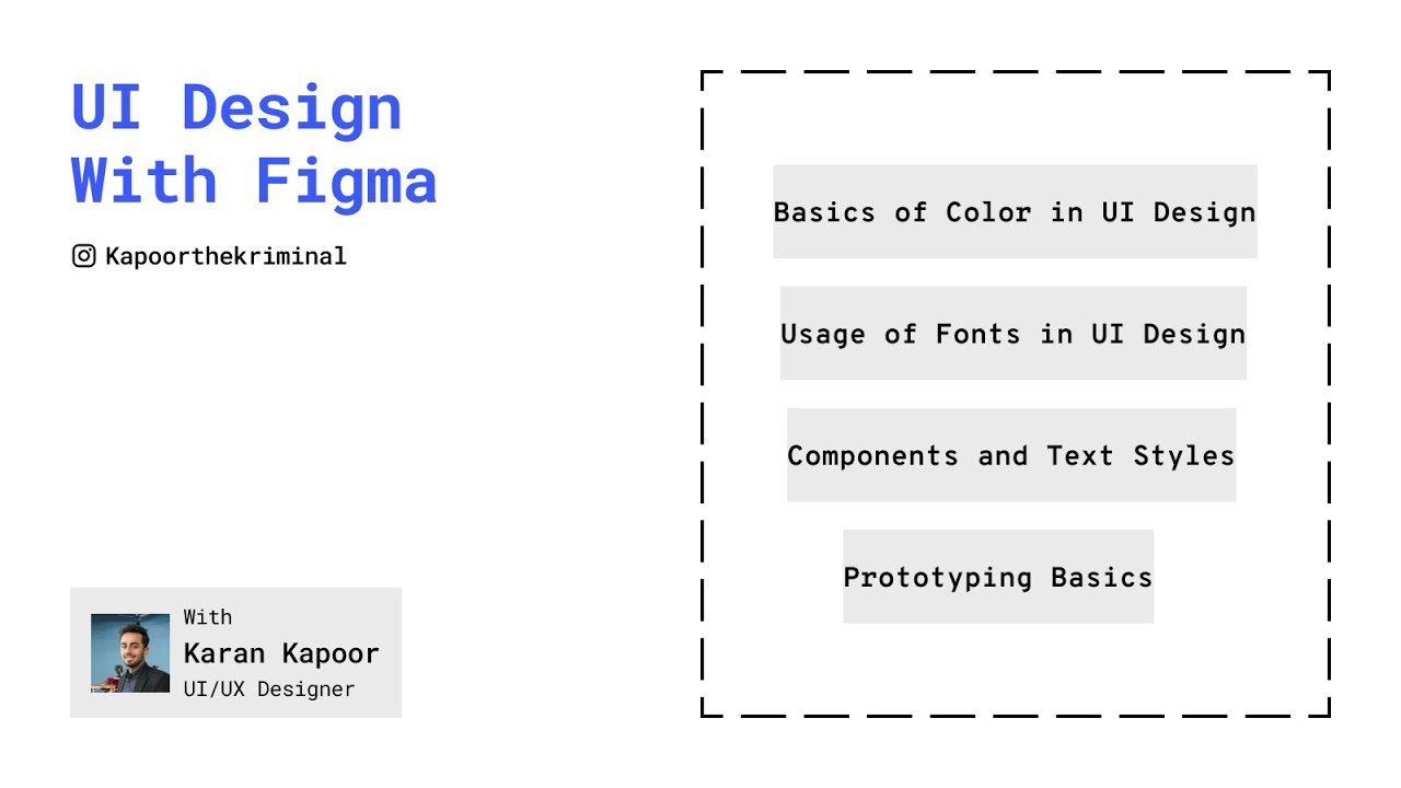 UI/UX Design Figma Basics: Colors, Fonts, Text Style, Components ...