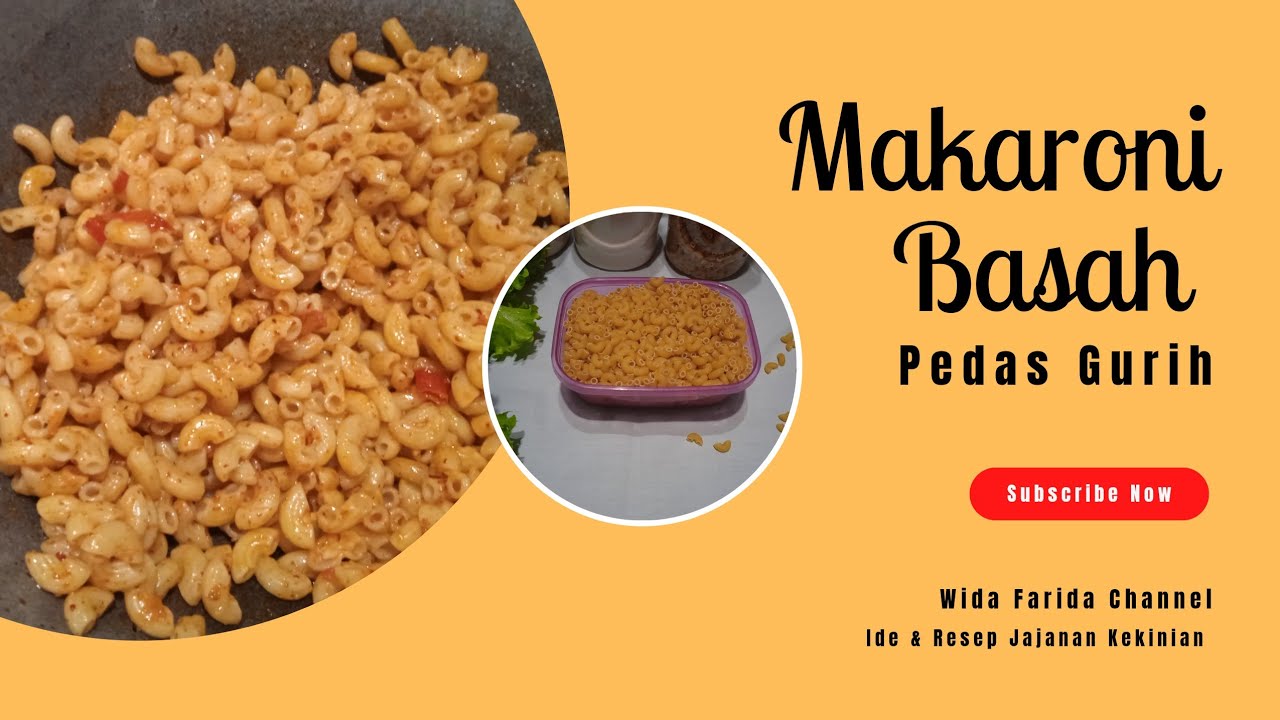 Resep & Cara Membuat Makaroni Basah Pedas Gurih Anti Gagal - YouTube