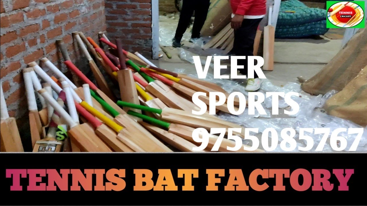 TENNIS CRICKET BAT FACTORY VEER SPORTS 9755085767 - YouTube