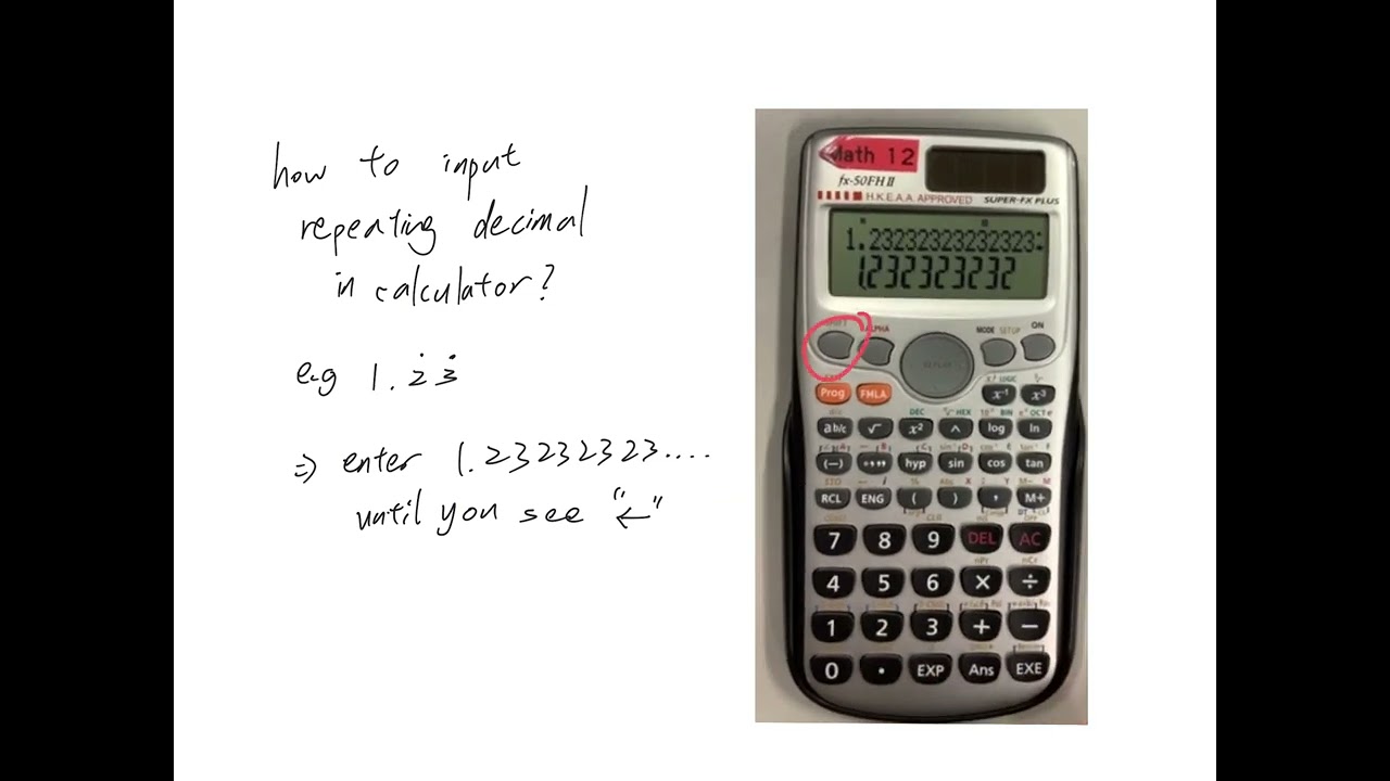 Input Repeating Decimal In Calculator YouTube Input Repeating Decimal In Calculator YouTube