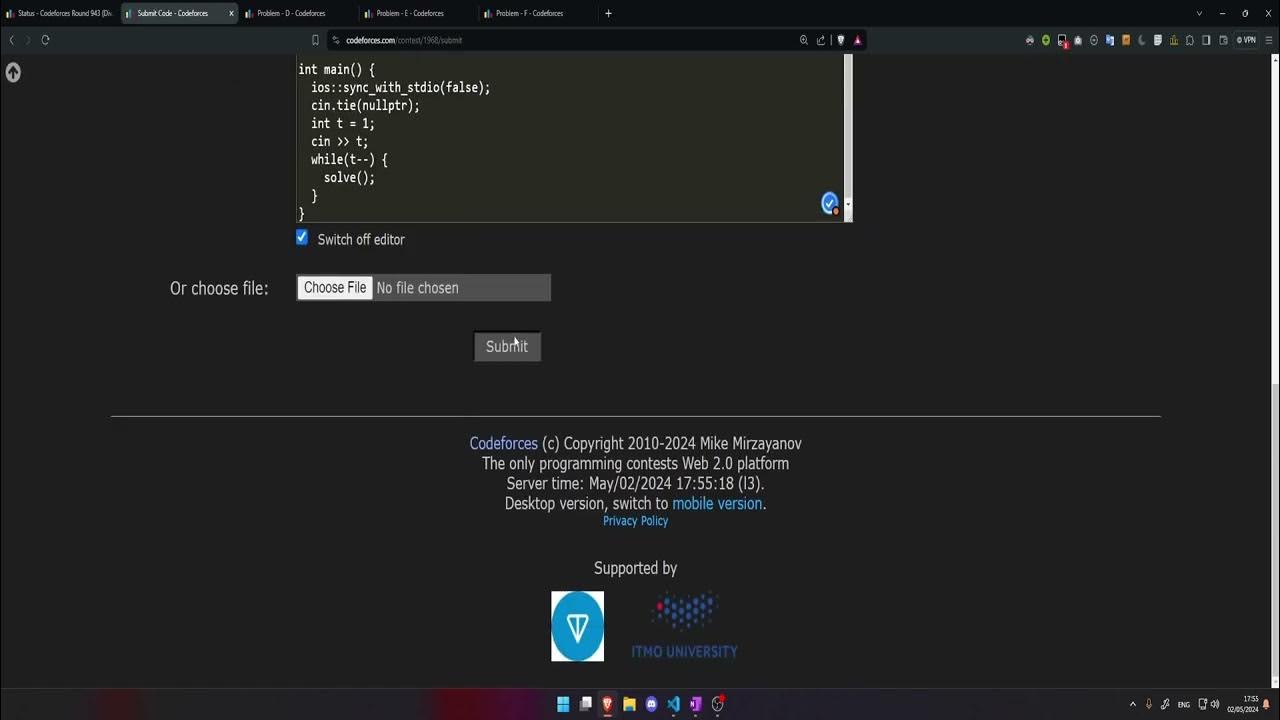 Codeforces Round 943 Div 3 Screencast By Noomak A G2 In Arabic Youtube