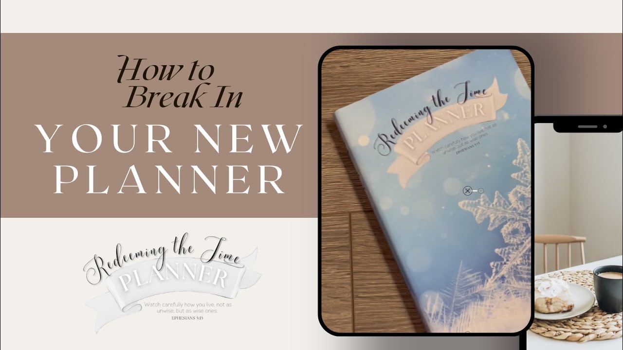 How to Break in Your New Planner - YouTube