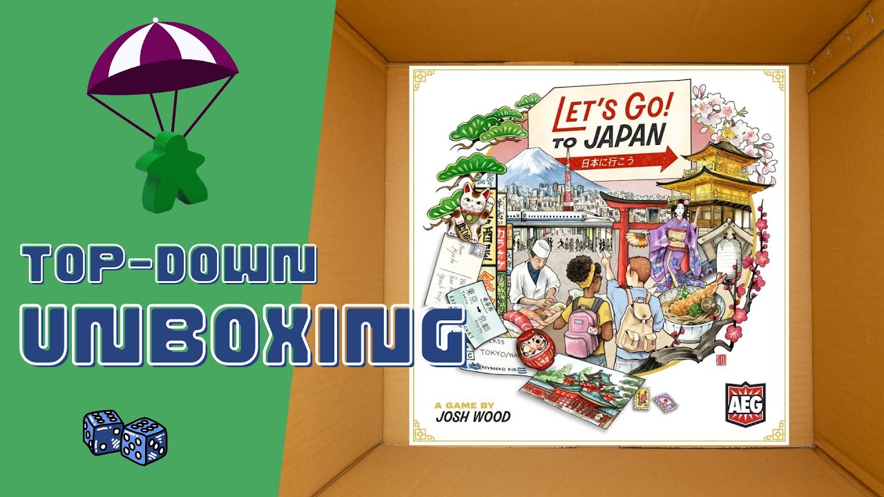 Let's Go! to Japan Board Game Unboxing // Retail Version - YouTube