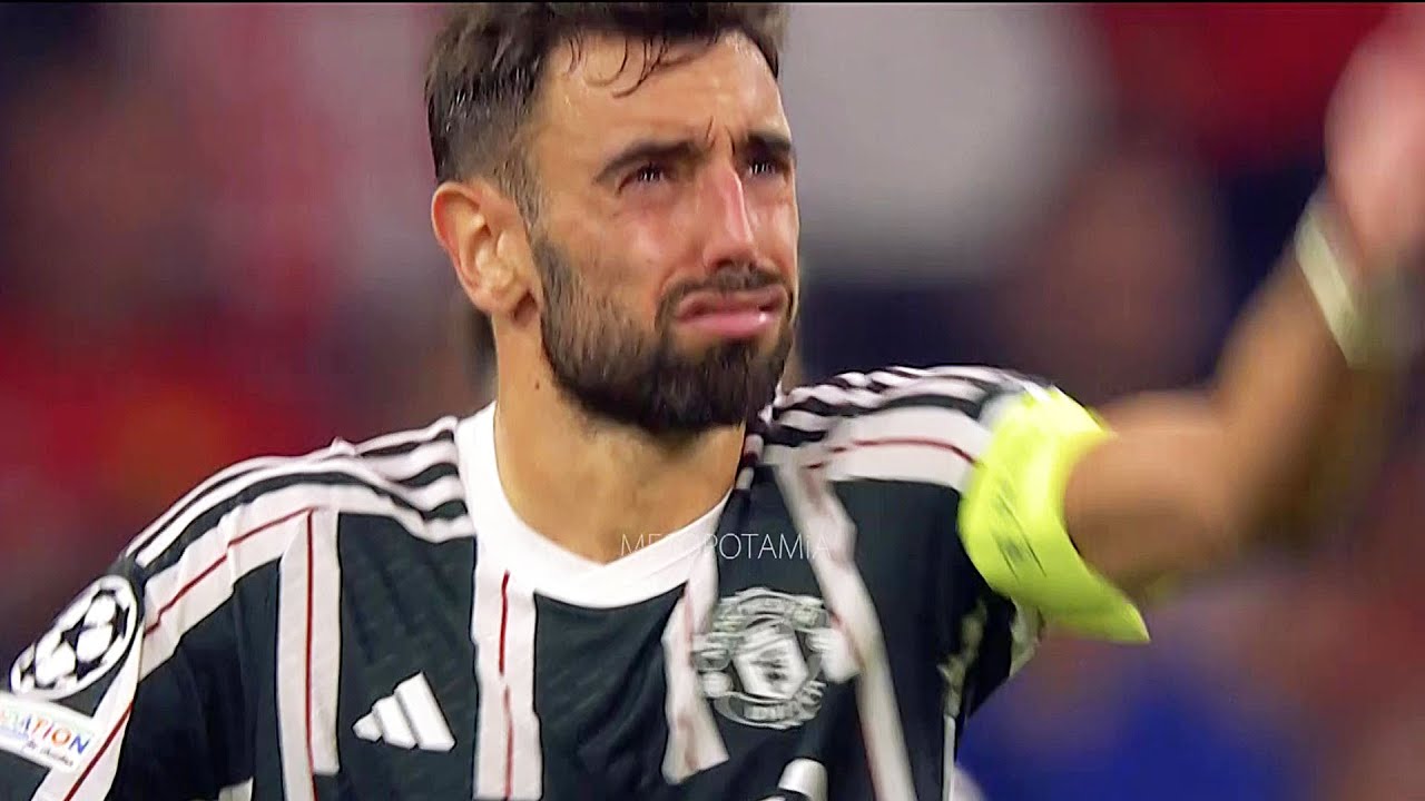 Bruno Fernandes almost crying vs Bayern München - YouTube
