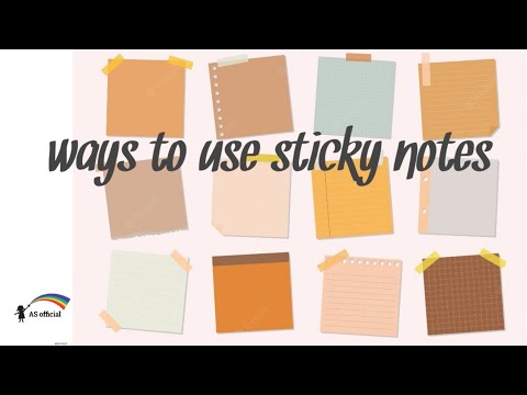 6 ways to use sticky notes| journaling ideas with sticky notes| Art by ...
