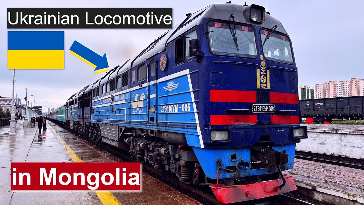 Mongolian Sleeper Train Ulaanbaatar - Irkutsk with Ukrainian Locomotive - YouTube