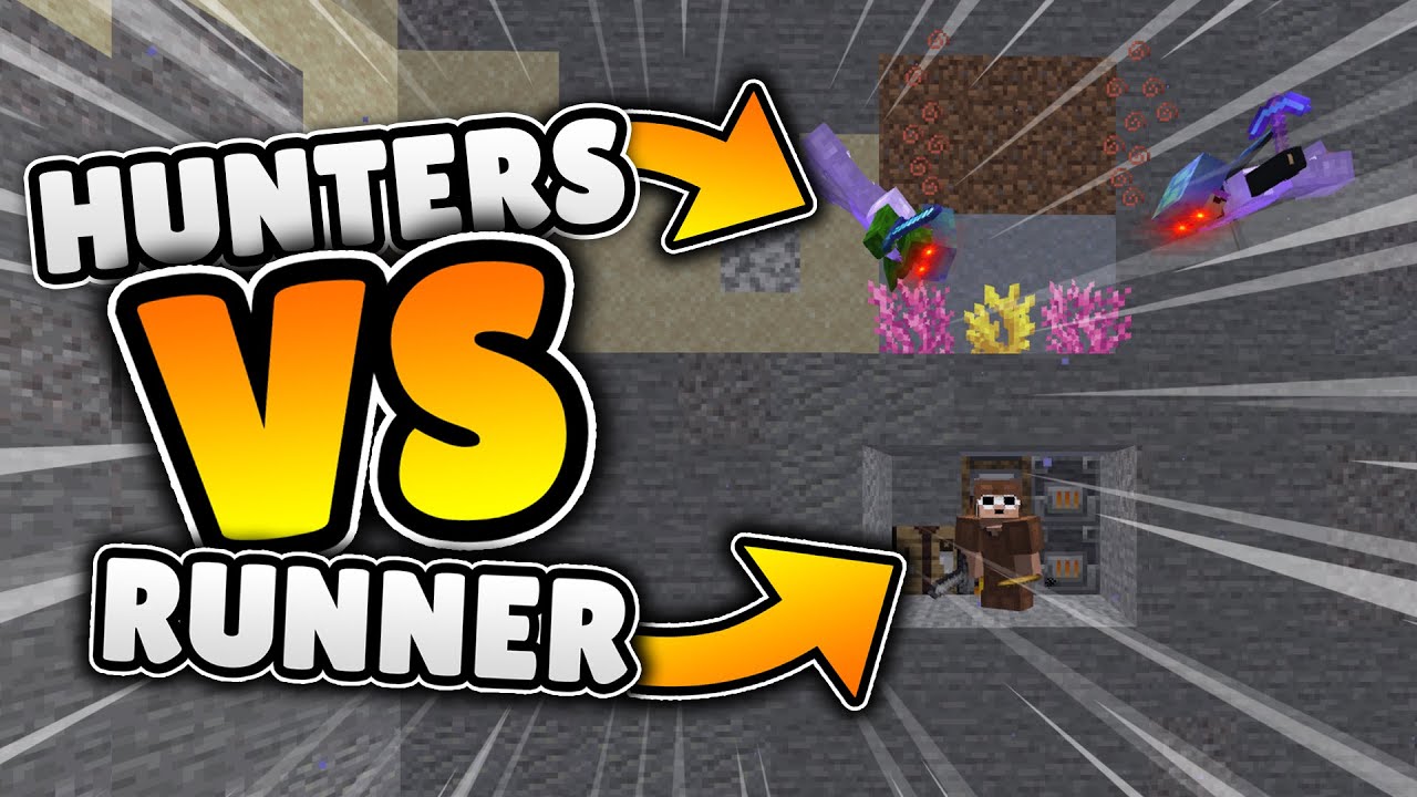Minecraft Speedrunner VS 2 Buffed Hunters - YouTube