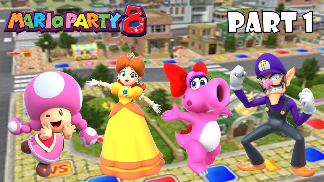 Mario Party 8 - Toadette vs Daisy vs Birdo vs Waluigi - Koopa's Tycoon ...