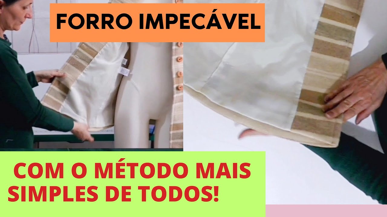 ACABAMENTO PERFEITO NO FORRO: A TÉCNICA MAIS FÁCIL! - YouTube