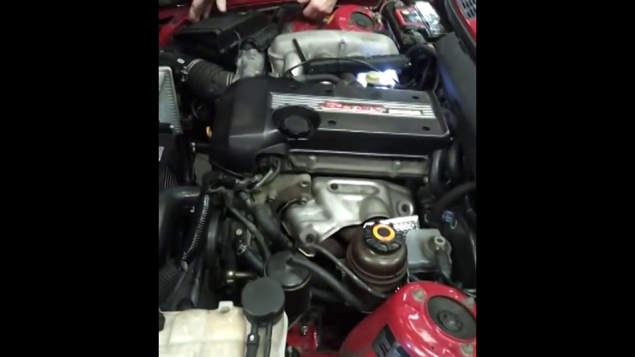 Toyota 3sge Beams swapped BMW E30 first start. - YouTube