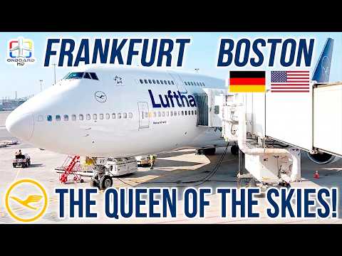 TRIP REPORT | Onboard Lufthansa's B747! | Frankfurt to Boston | Lufthansa Boeing 747-400
