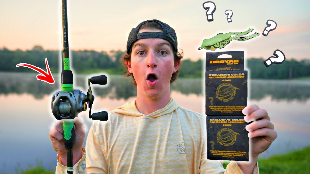 Fishing With Exclusive MYSTERY Topwater Frogs (Big Blowups) - YouTube