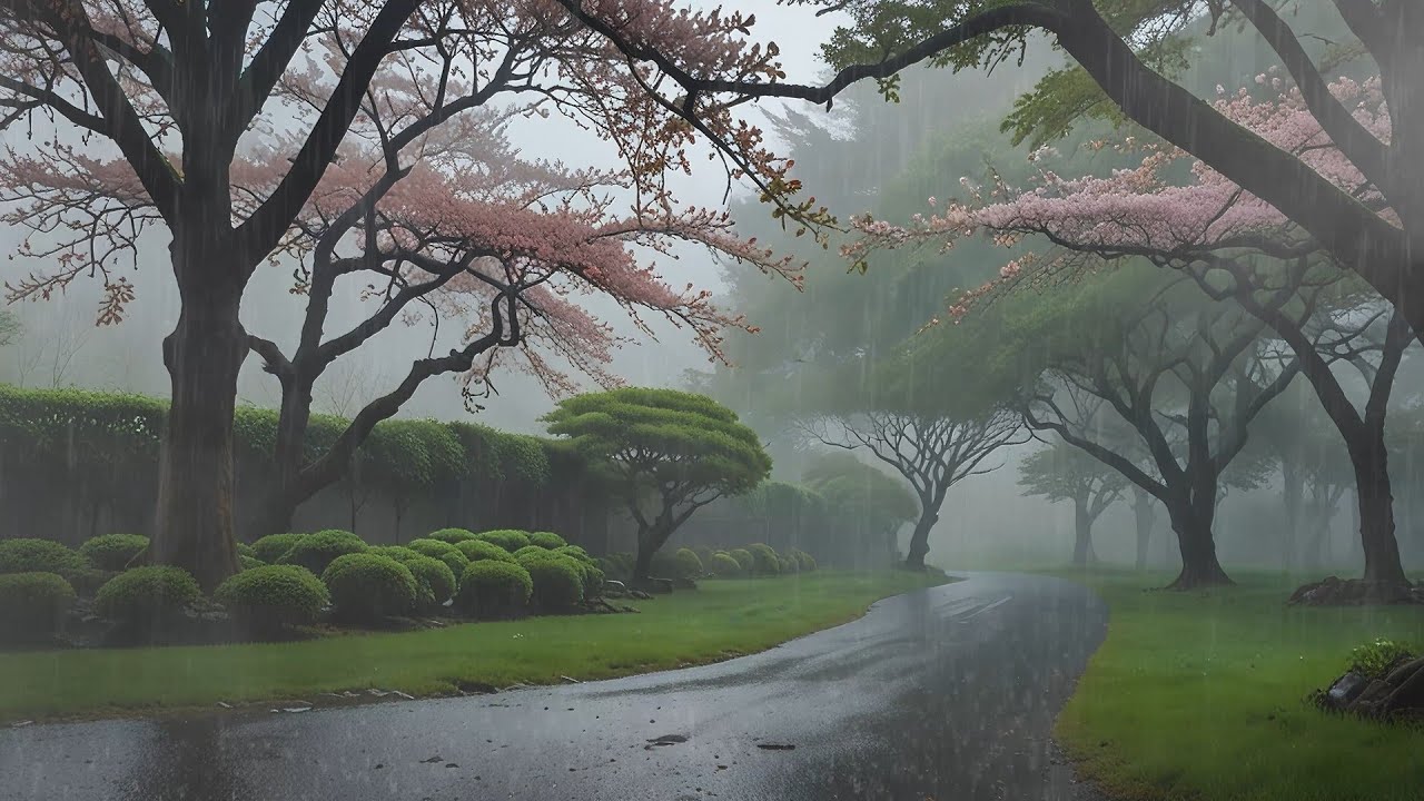 Calming Rainfall Ambience for Stress-Free Evenings, Inner Peace, and ...