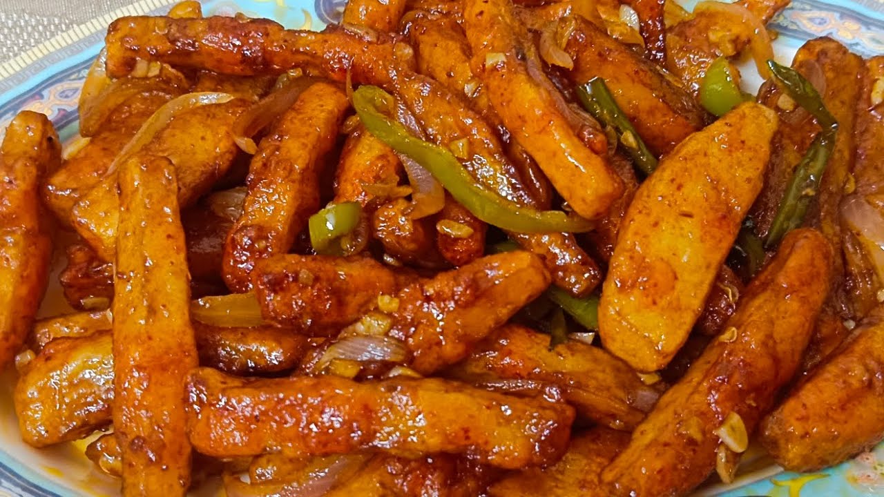 Crispy Chilli Potato Recipe | How To Make Restaurant style Chilli ...