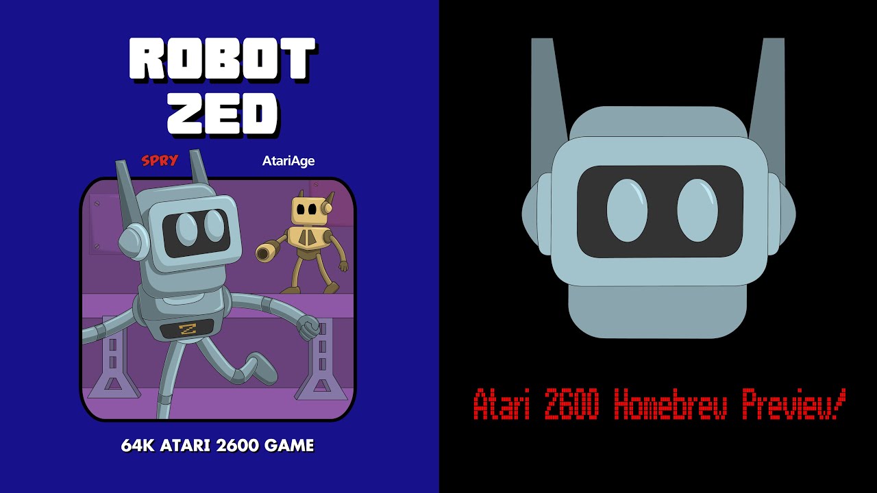 Atari 2600 Homebrew 2023 - Robot Zed - It's finally here! - YouTube