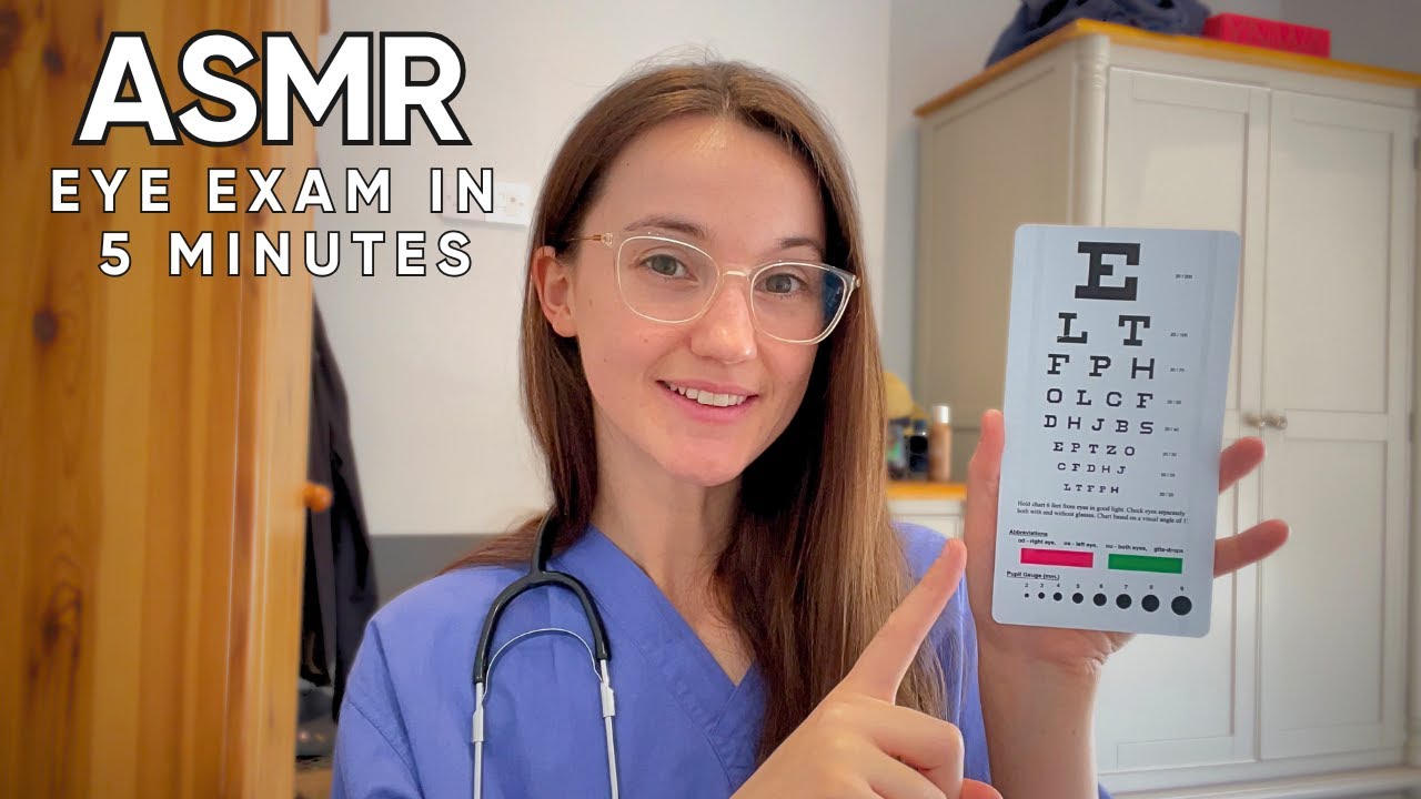ASMR 5 Minute Eye Exam (Soft Spoken) - YouTube