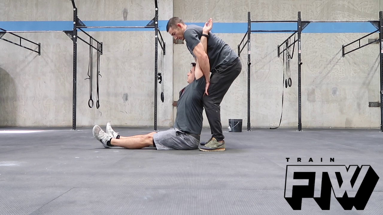 Seated Partner Shoulder Stretch - YouTube