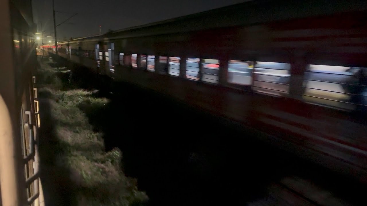 TVC TPJ Intercity crossing Vaigai Superfast at Trichy Outer - YouTube