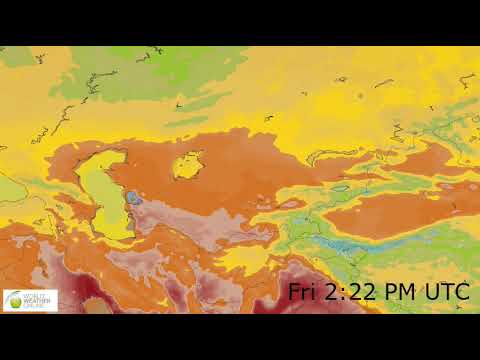 Central Asia Surface Temperature Weather Forecast HD: 24 Jun 2020 ...