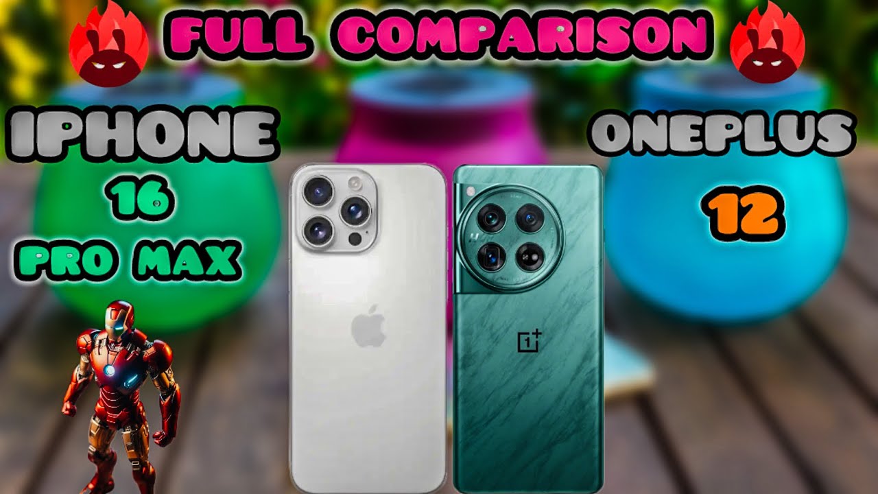 iphone 16 pro max vs oneplus 12 full comparison ⚡️intech - YouTube