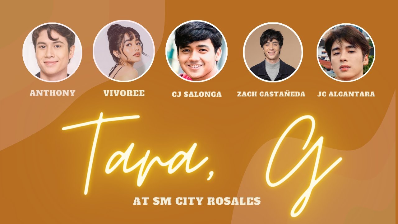 #TaraG at Sm City Rosales |Vivoree, Zach Castañeda, CJ Salonga, JC ...