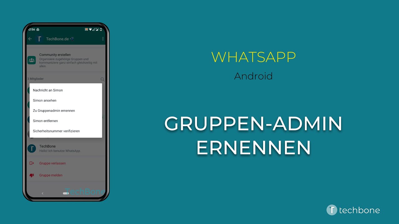 Gruppenadmin ernennen - WhatsApp [Android] - YouTube