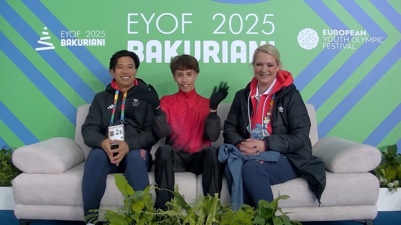 Edward Solovyov – 2025 European Youth Olympic Festival SP - YouTube