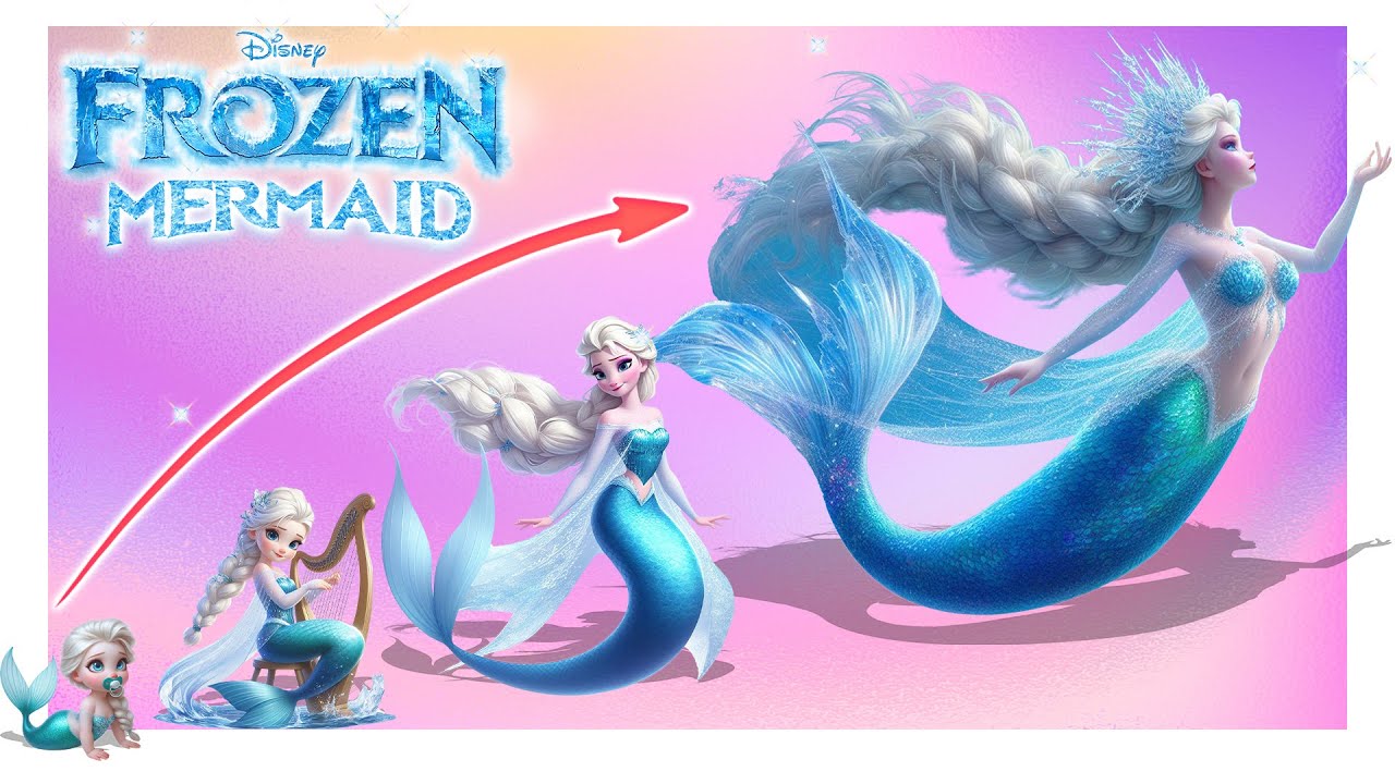 Elsa's enchanting transformation: From Frozen to Mermaids! | Shiny ...