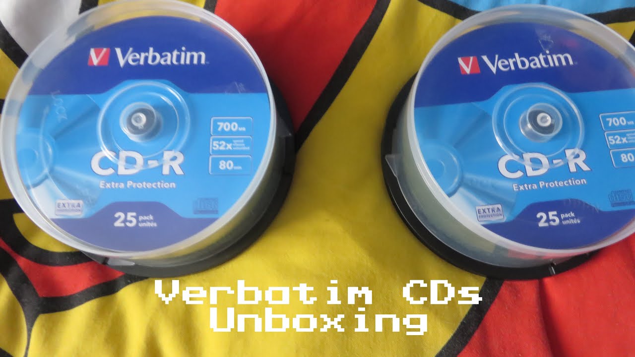 Verbatim CDs Unboxing - YouTube