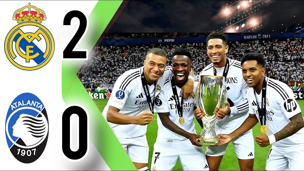 Real Madrid vs Atalanta 2-0 All Goals & HIGHLIGHTS | UEFA Super Cup ...