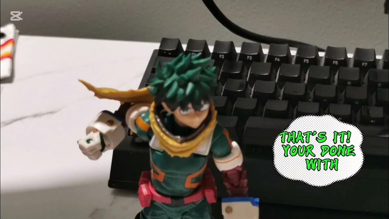 Deku vs Gamma 2 stop motion animation - YouTube