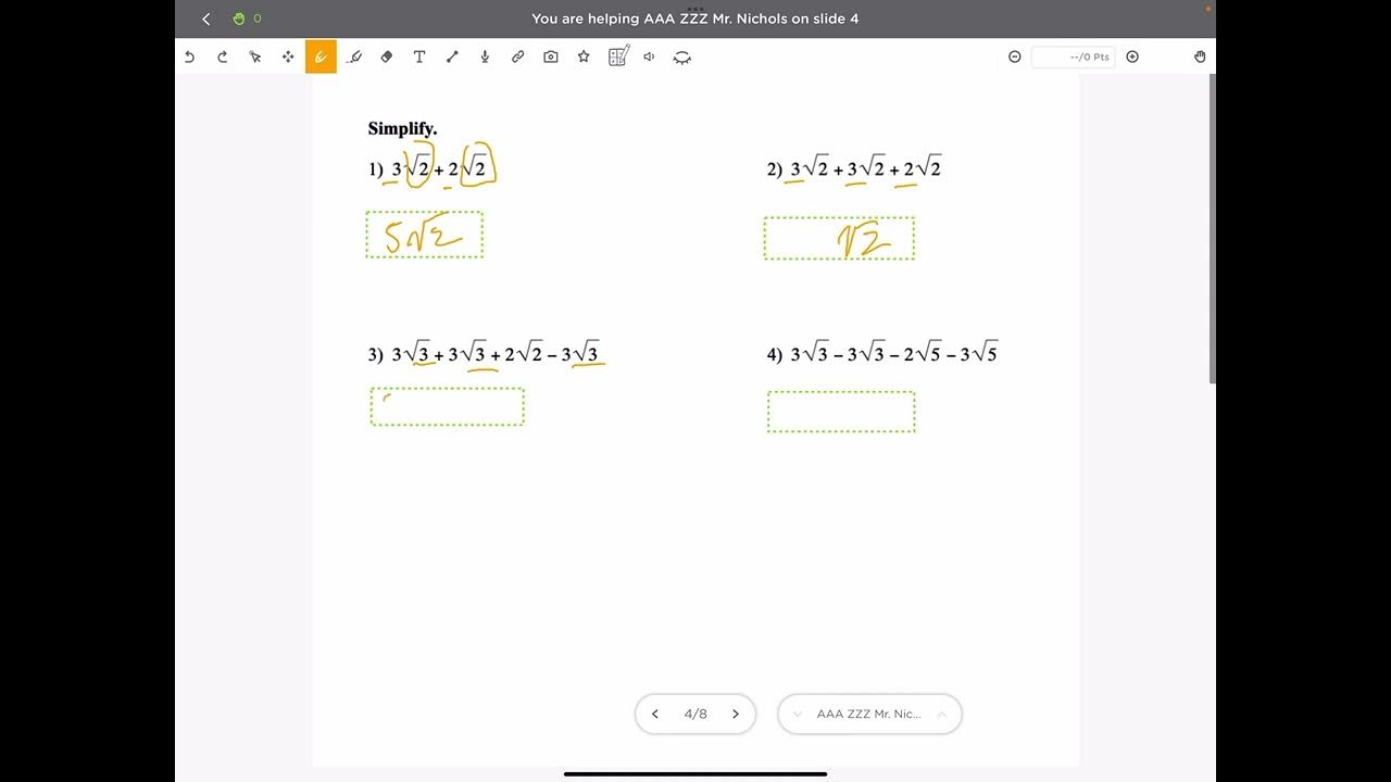 Skill 5.4 Practice Hint Screen 4 - YouTube
