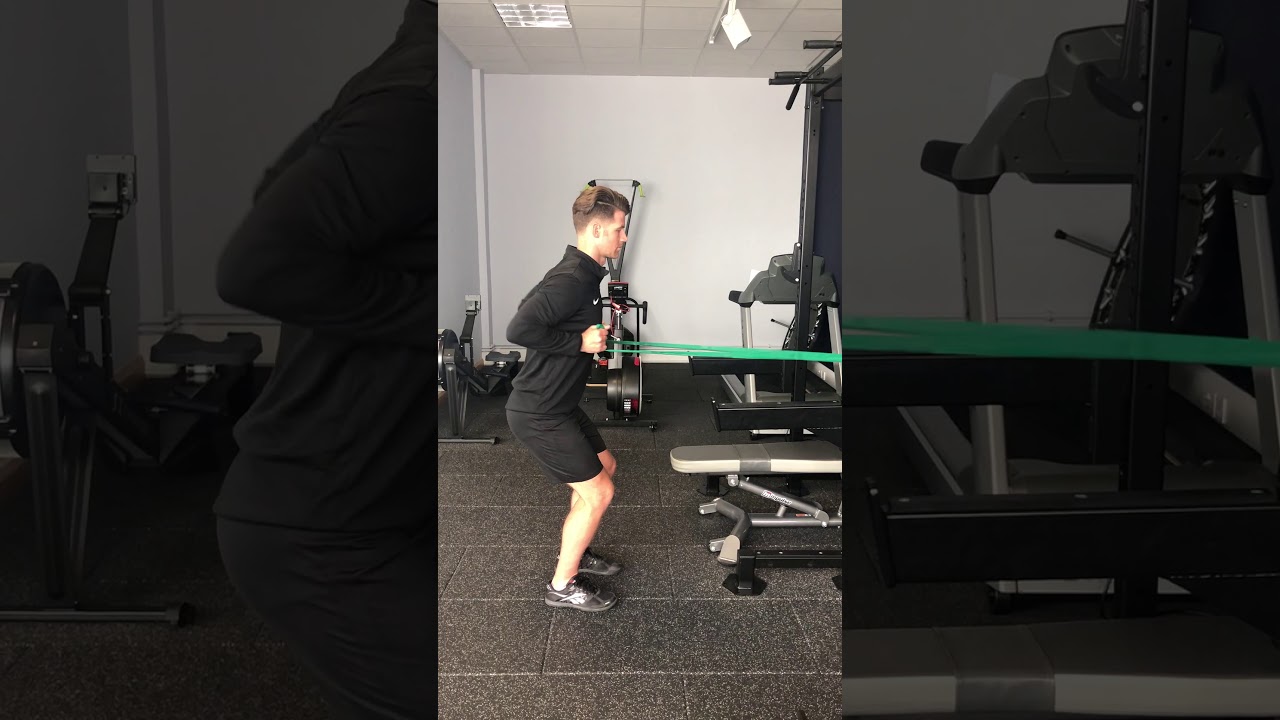Theraband Shoulder Rows - YouTube