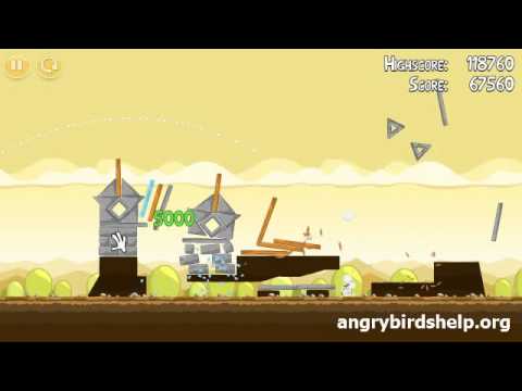 Angry Birds Level 5-19 - 3 Star Walkthrough - YouTube