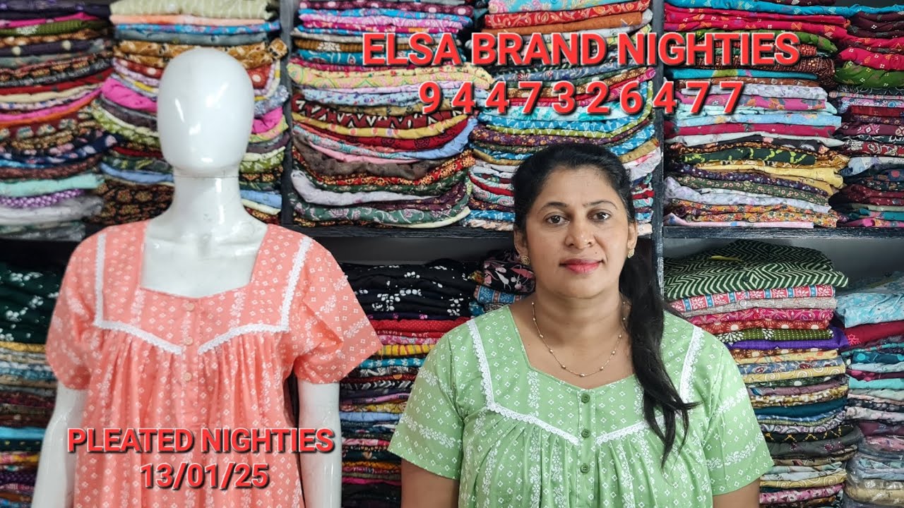 ELSA BRAND XL PLEATED NIGHTIES / FOR BOOKING....9 4 4 7 3 2 6 4 7 7 ...