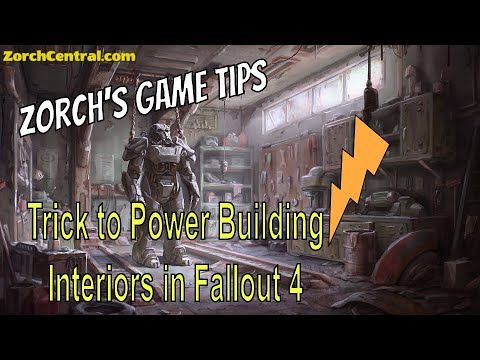 Trick to Power Building Interiors in Fallout 4 - YouTube