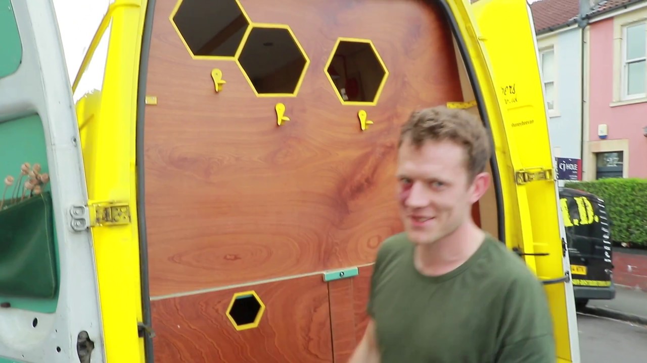 This Bee-Inspired Campervan Features Huge Fixed Bed and Loads of Quirky ...