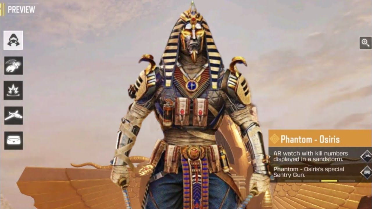 Legendary Phantom Osiris Draw Final Look Revealed Character | COD ...
