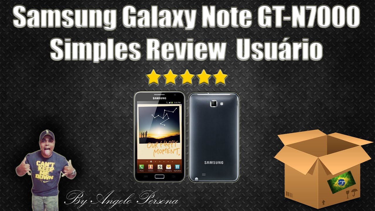 Samsung Galaxy Note GT-N7000 - Simples Review de Usuário Final - YouTube