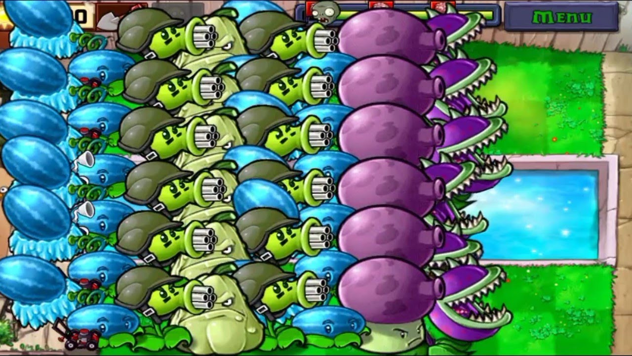 Pvz Hack | Giant Plants vs All Zombies Gameplay - YouTube