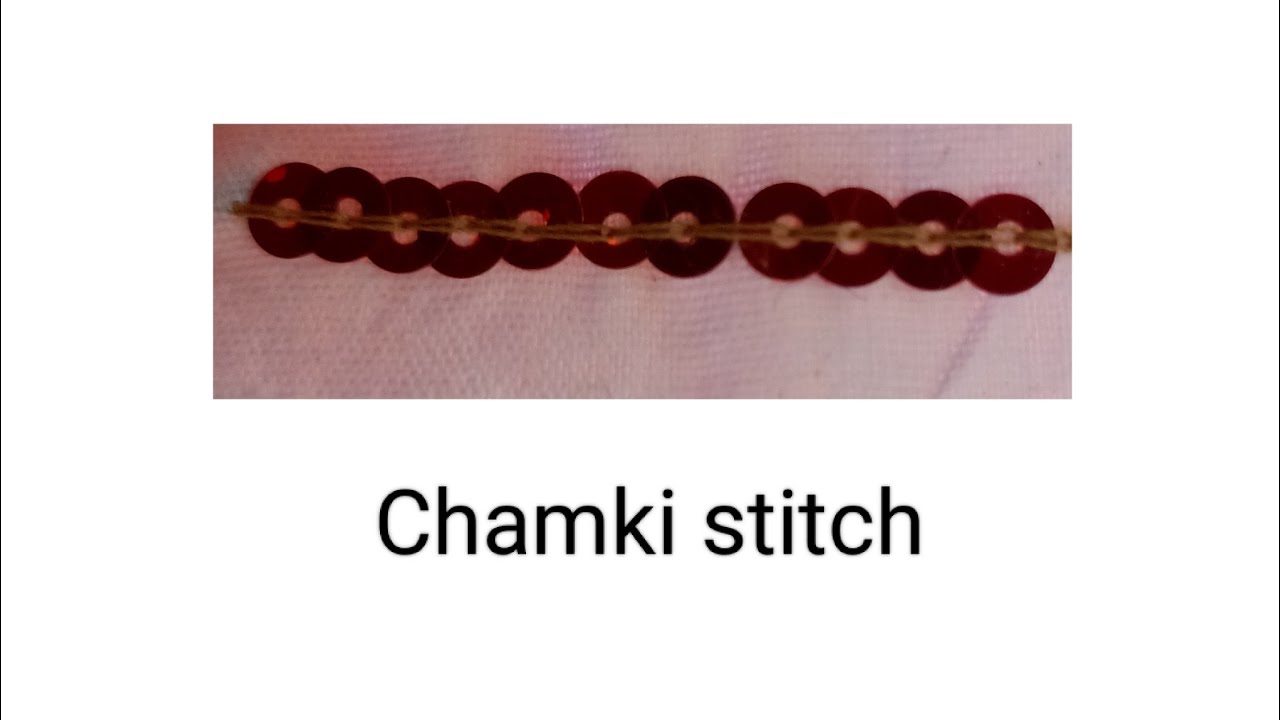 Class 21.Chamki stitçh in aari work - YouTube