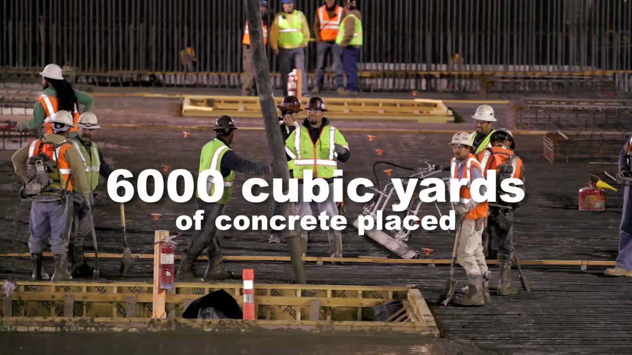 Bomel Construction's 6000 CY Concrete Mat Foundation Pour for The New ...