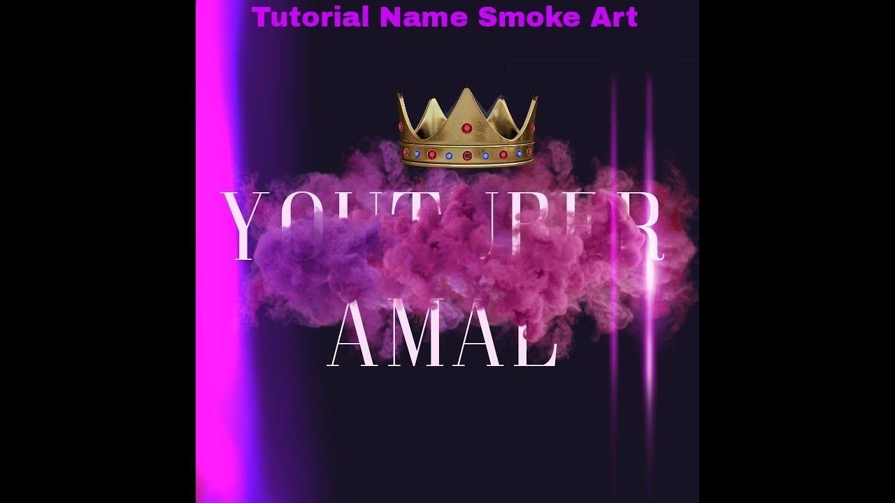 Tutorial Membuat Tulisan Asap Effect / Smoke Name Art Di Android - YouTube